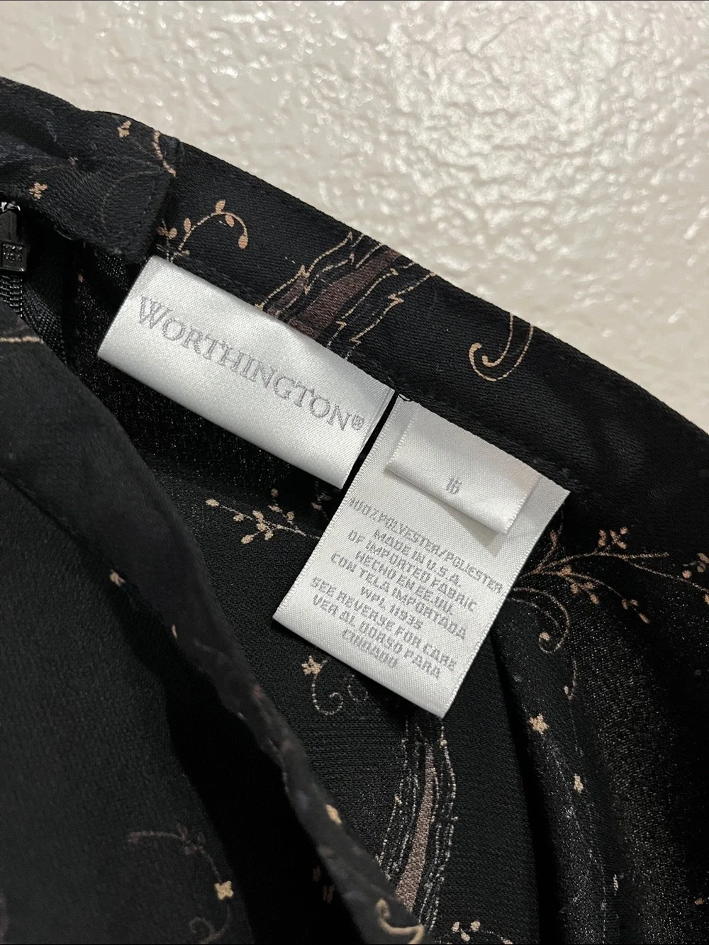 Worthington | Skirts | Worthington Black Maxi Skirt With Tan Paisley ...